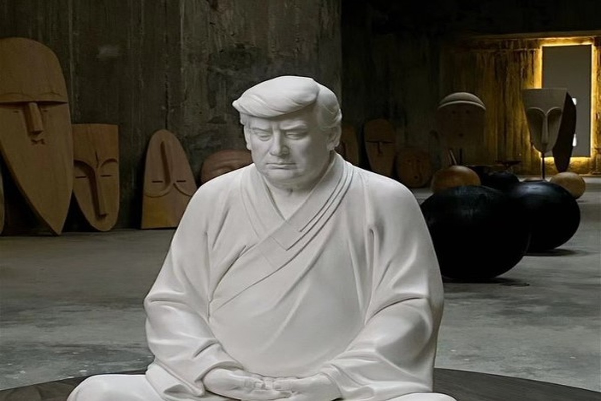 W Chinach moda na posągi Donalda Trumpa jako Buddy - NCZAS.INFO