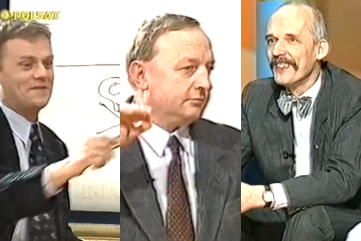 HIT! Program sprzed 30 lat. Korwin-Mikke, Michalkiewicz i Tusk razem bawią się w kalambury ...